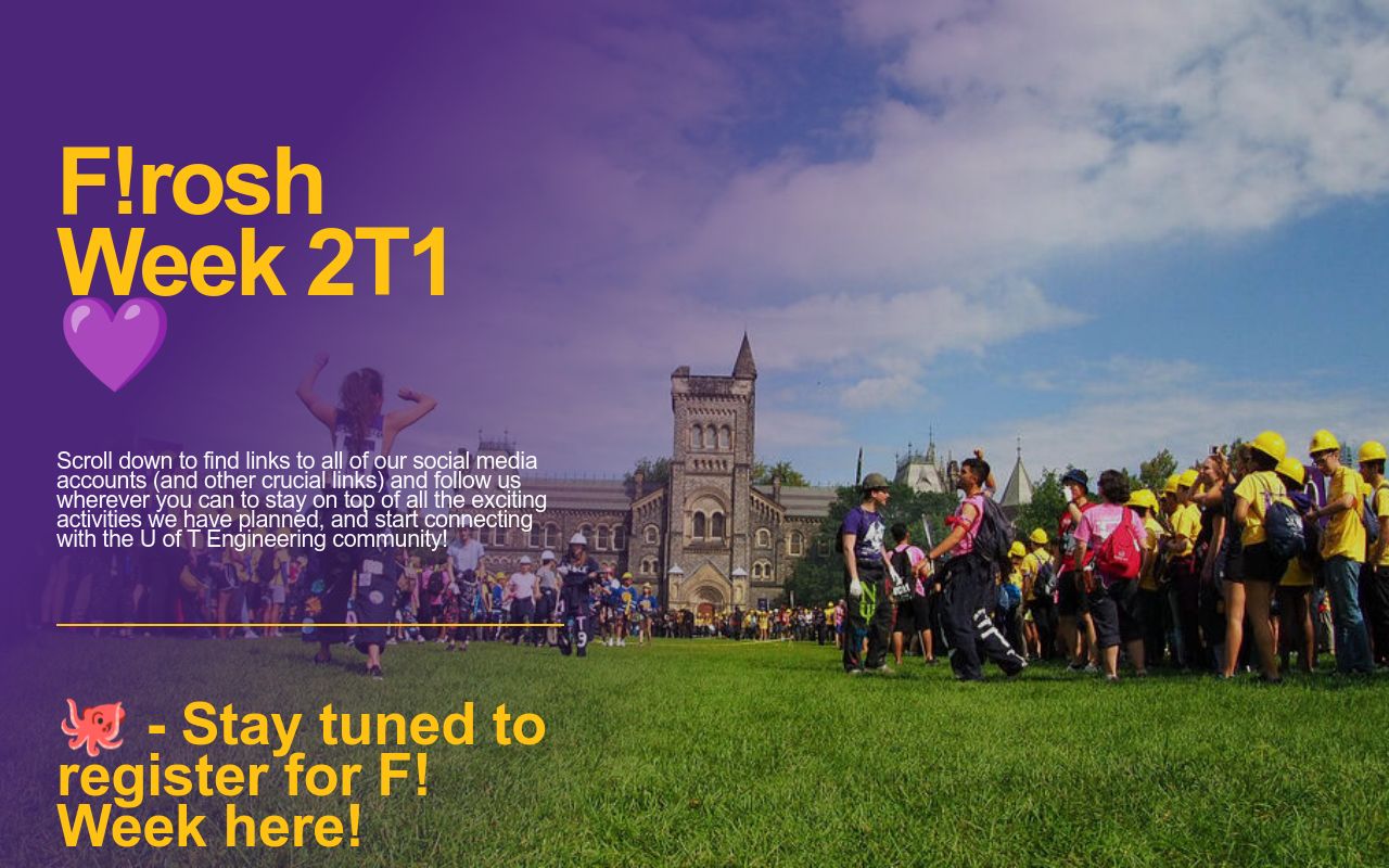 UofT F!rosh Week 2T1